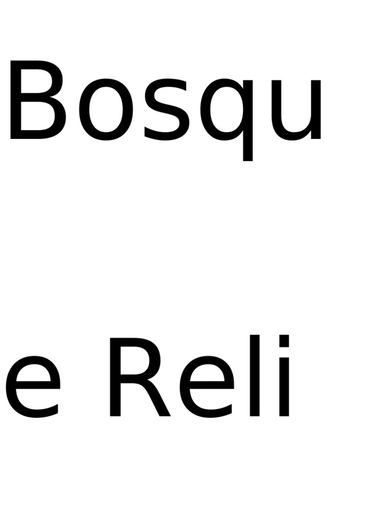 Bosque Reli | PDF