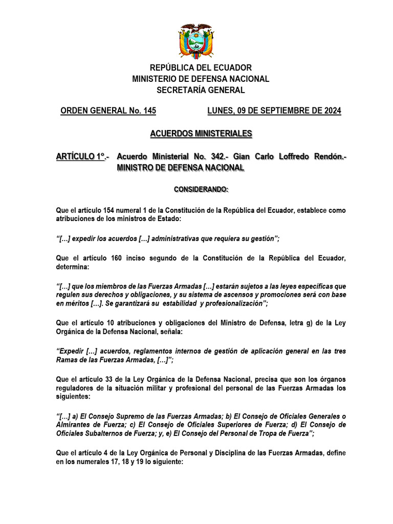 Reglamento para El Establecimiento de Calificaciones para El Personal FFAA | PDF | Oficial ...