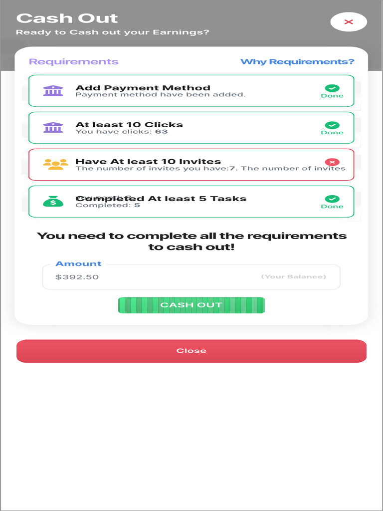 Cash Out and Account Settings | PDF