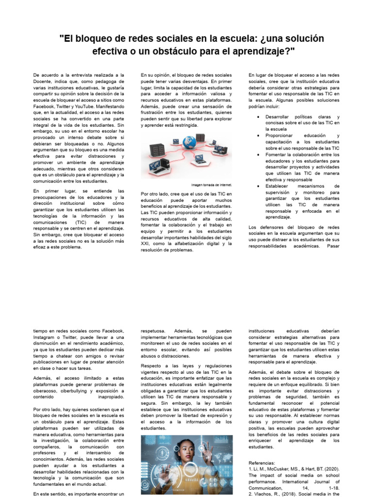 ACTIVIDAD1_TIC | PDF | Tecnología de información y comunicaciones | Escuelas