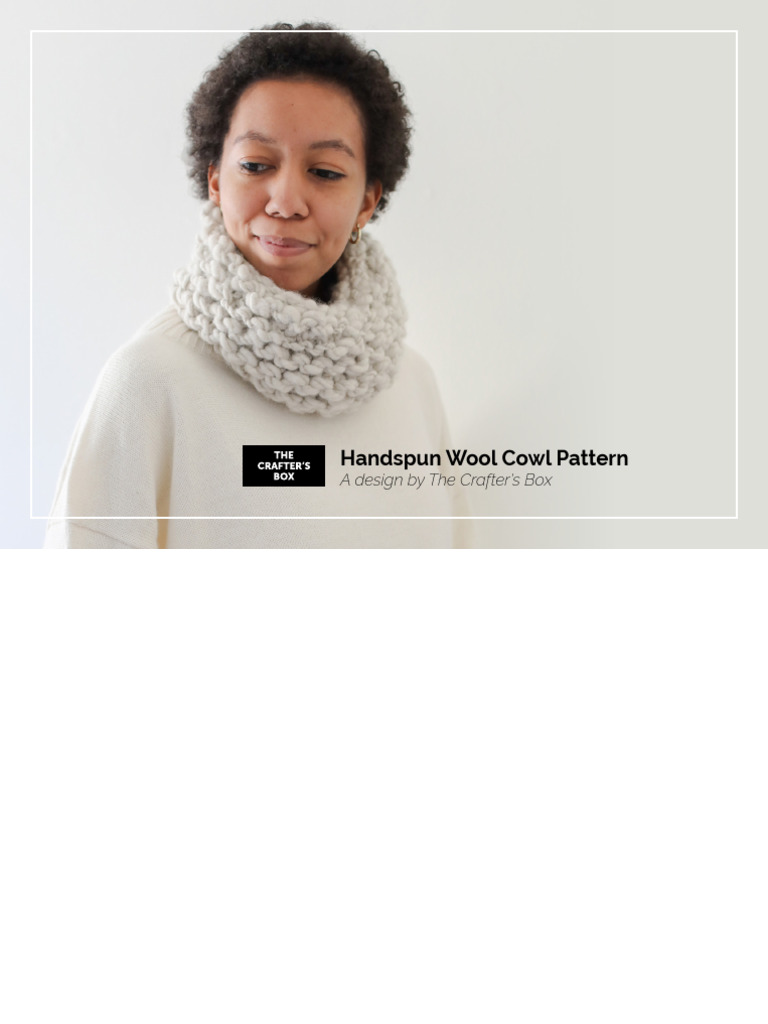 2021 03 Handspun Cowl Pattern FINAL | PDF | Knitting | Yarn