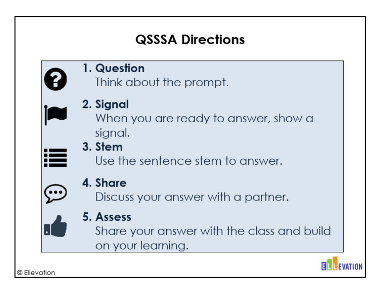 QSSSA Teaching Framework Guide | PDF