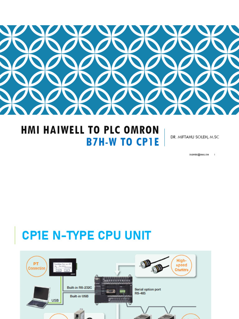 Hmi Haiwell b7h-Plc Cp1e - Comm | PDF | Programmable Logic Controller | User Interface