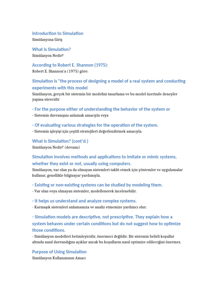 Simulation Full Translation | PDF