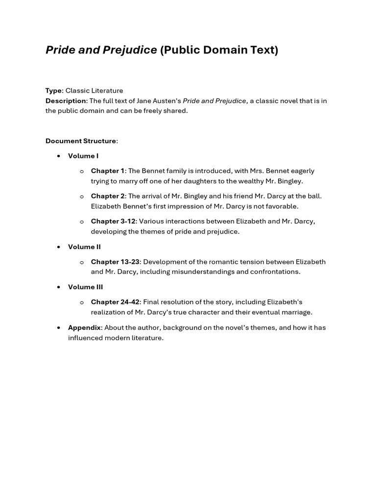 Pride and Prejudice: Full Text PDF | PDF