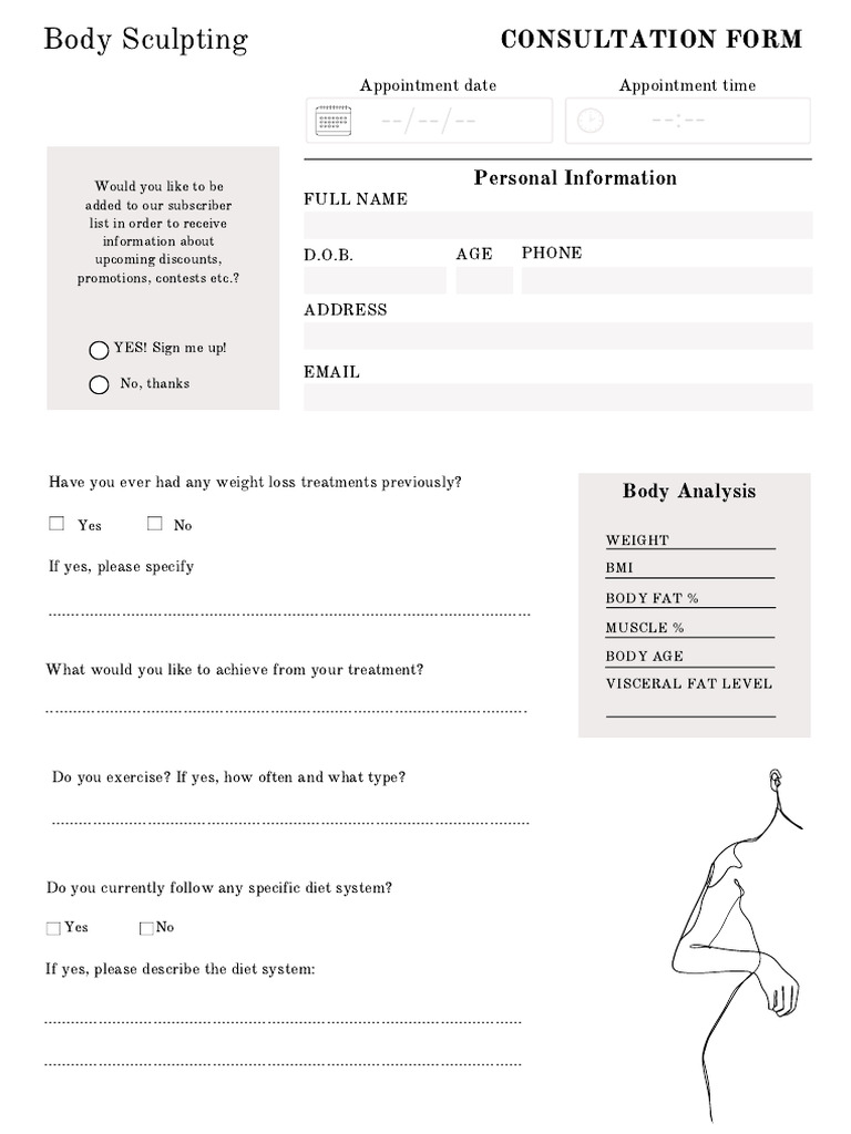 Body Sculpting in Take Form | PDF | Dieting | Consent