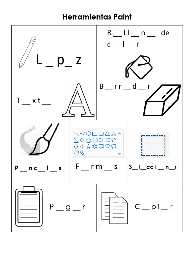 Herramientas de Paint: Guía Rápida | PDF