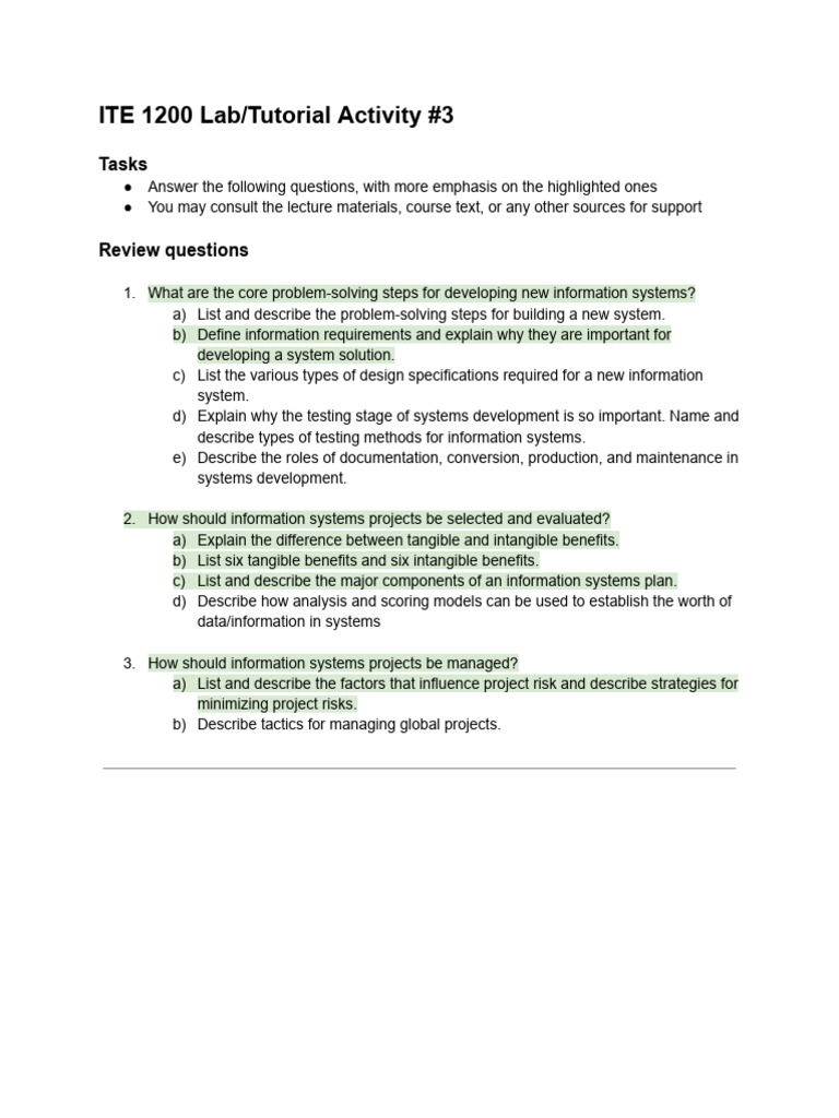 Week 4 - Lab - Tutorial #3 | PDF