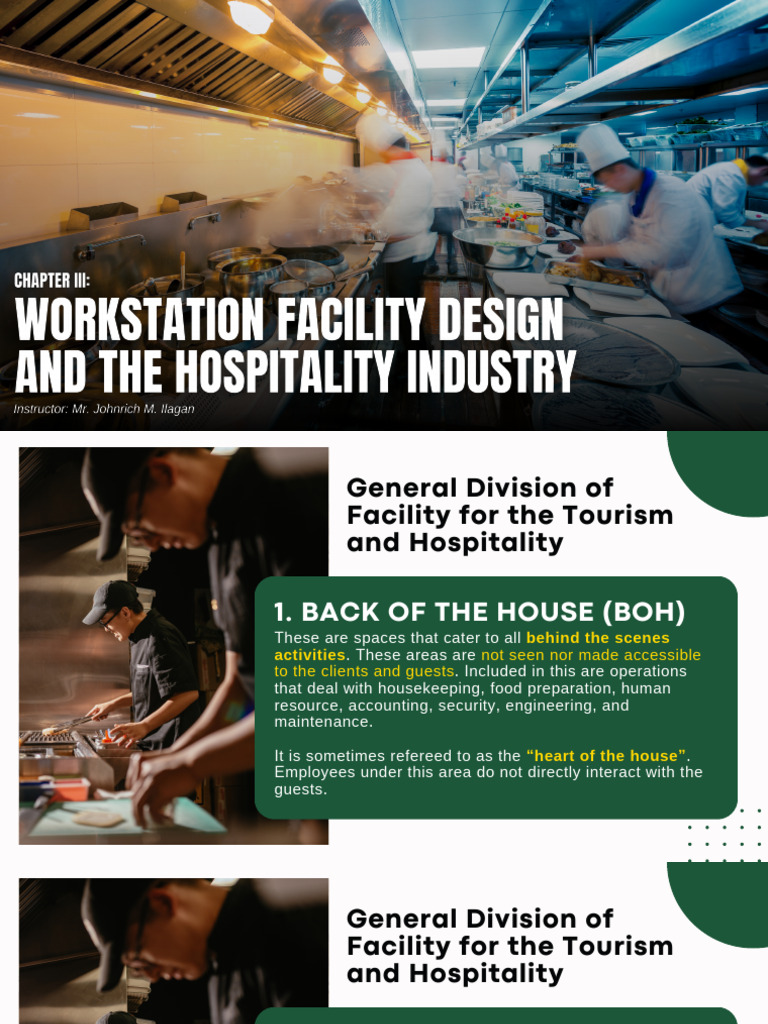 BSHM 27 Chapter 3 Workstation Facility Design and The Hospitality ...