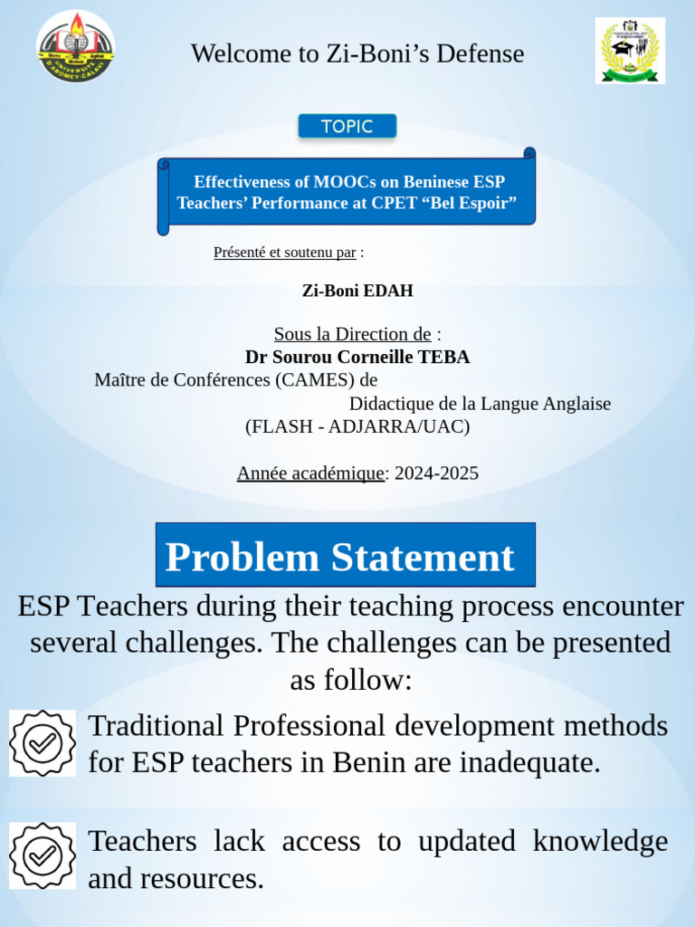 Zi-Boni's Powerpoint Corrigé | PDF | Massive Open Online Course | Teaching