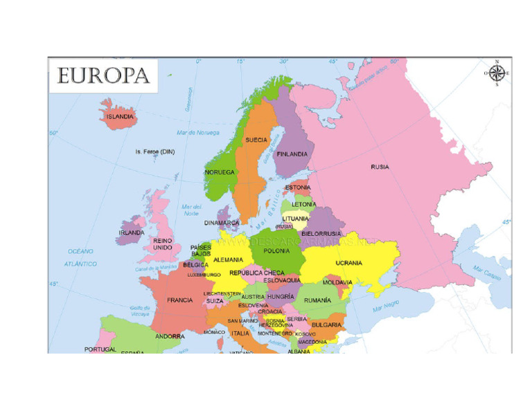Mapa de Europa | PDF