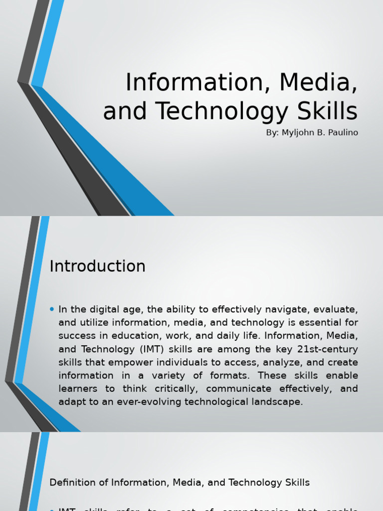 IMT Skills Report Today | PDF | Information Literacy | Computer Security
