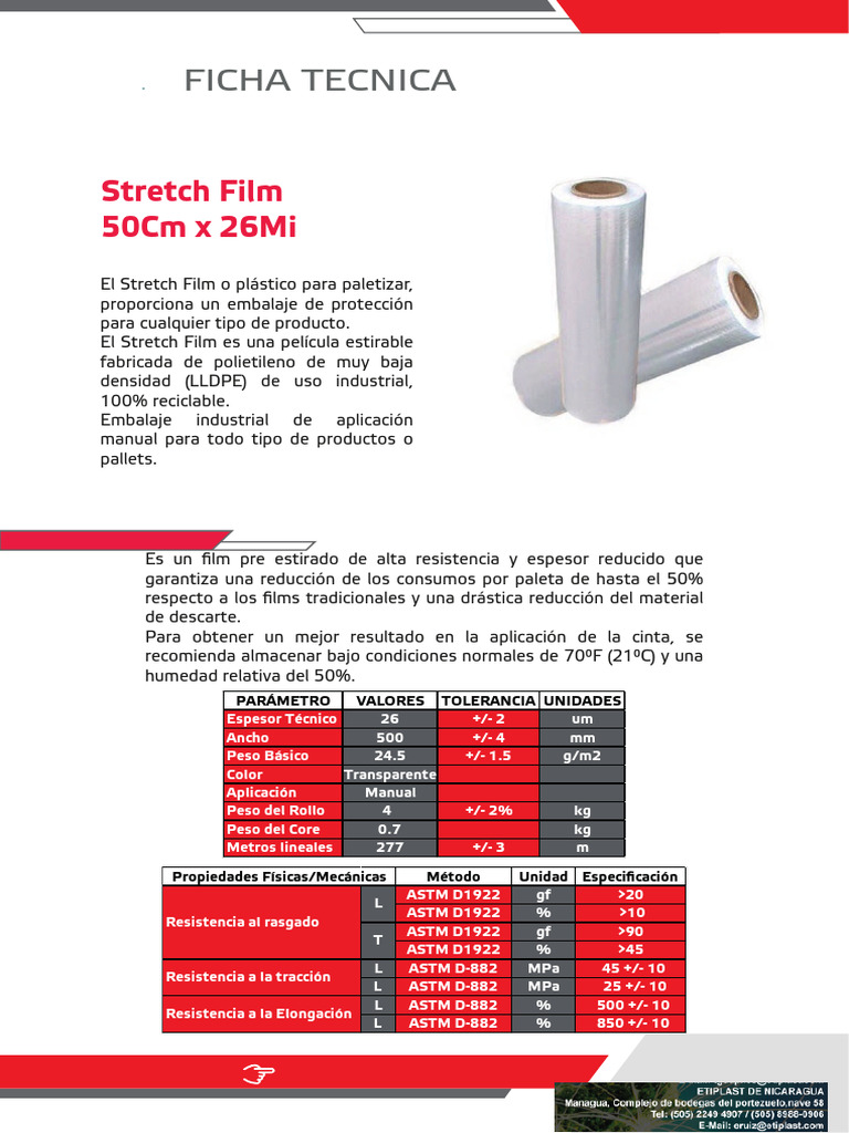 Ficha Tecnica Enplayer | PDF