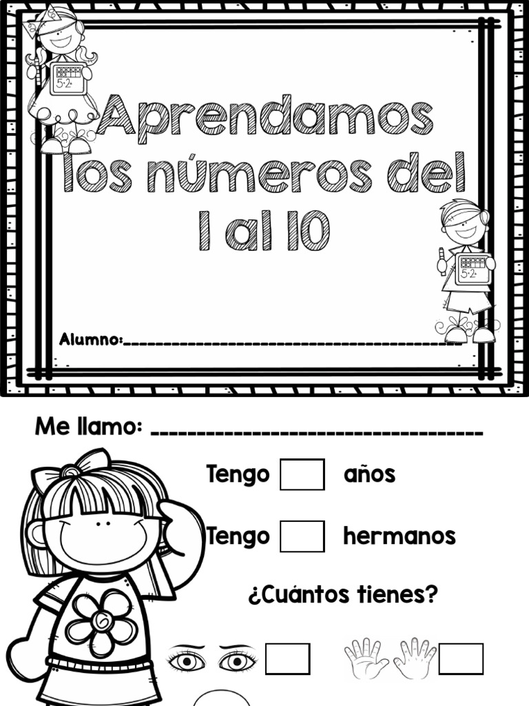 Actividades para aprender números 1-10 | PDF