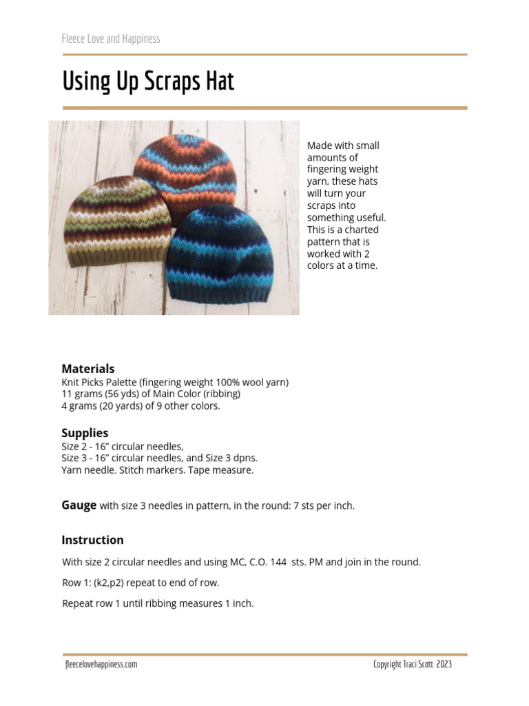 Using-up-scraps-hat | PDF