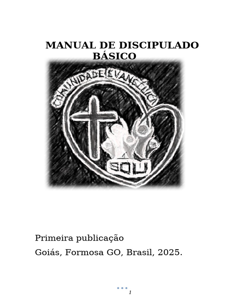 Manual de Discipulado da Comunidade Somos Um | PDF | Missão cristã ...