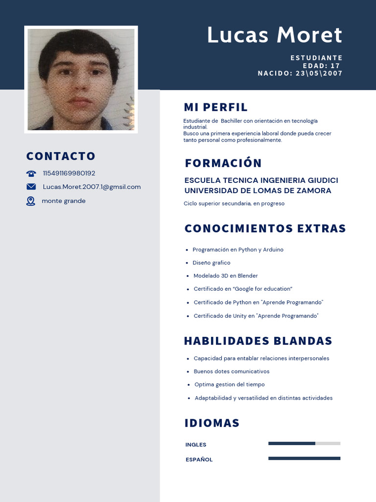 White Simple Student CV Resume | PDF