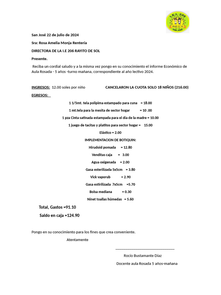 informe economico 2024 | PDF