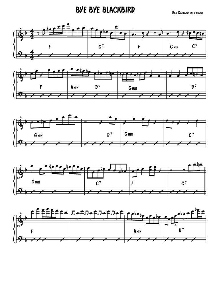 Bye Bye Blackbird | PDF