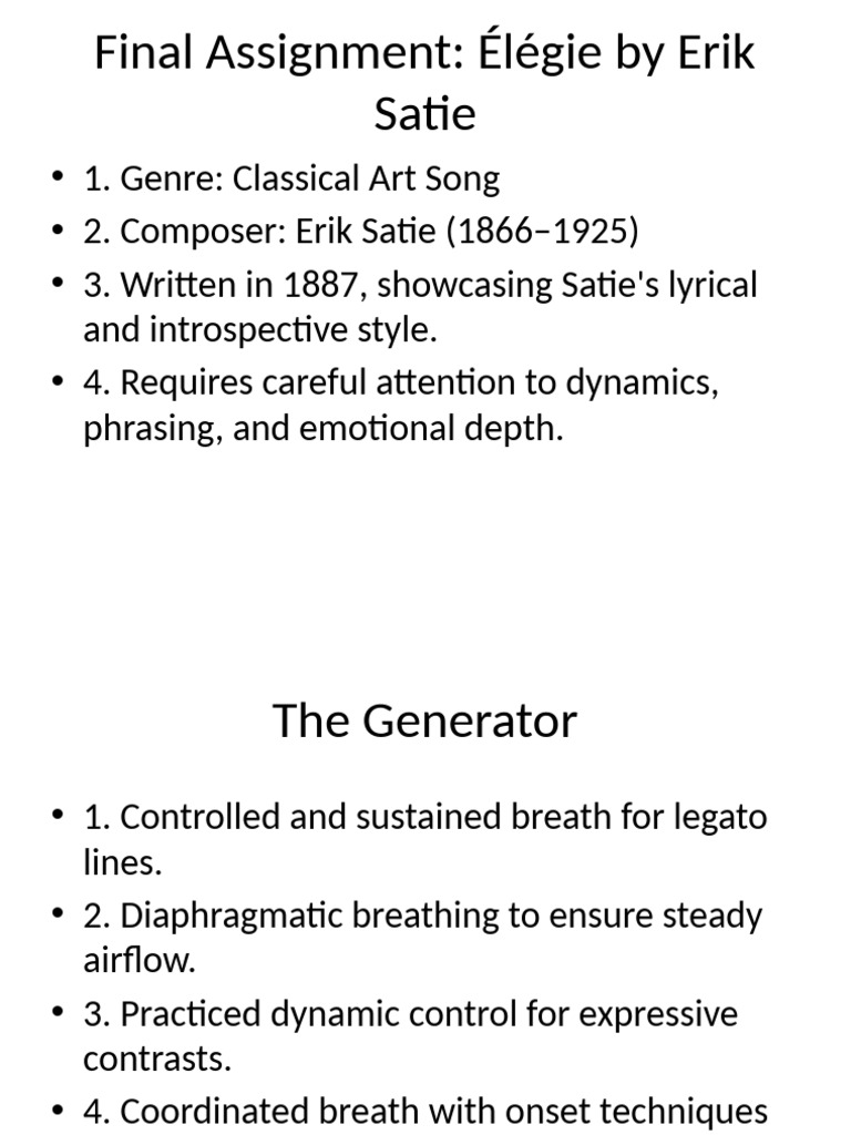 Final Vocal Presentation | PDF