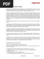 Informe Médico MAPFRE 2025 Editable | PDF | Privacidad | Justicia