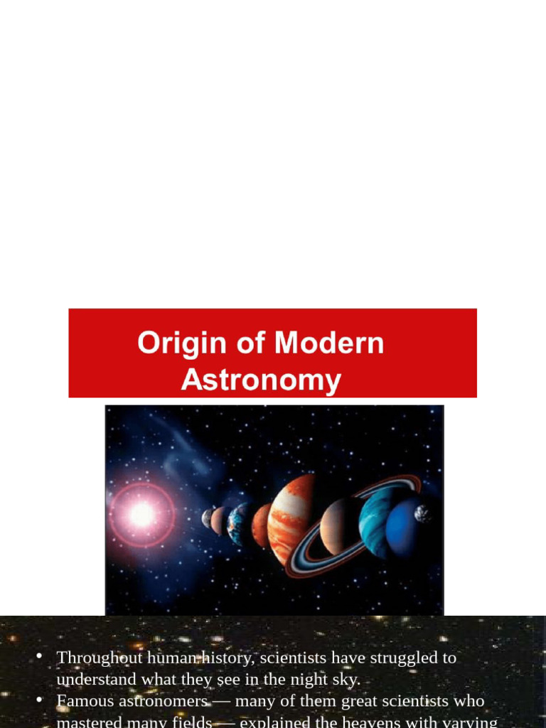 Modern-Astronomy | PDF | Tycho Brahe | Johannes Kepler