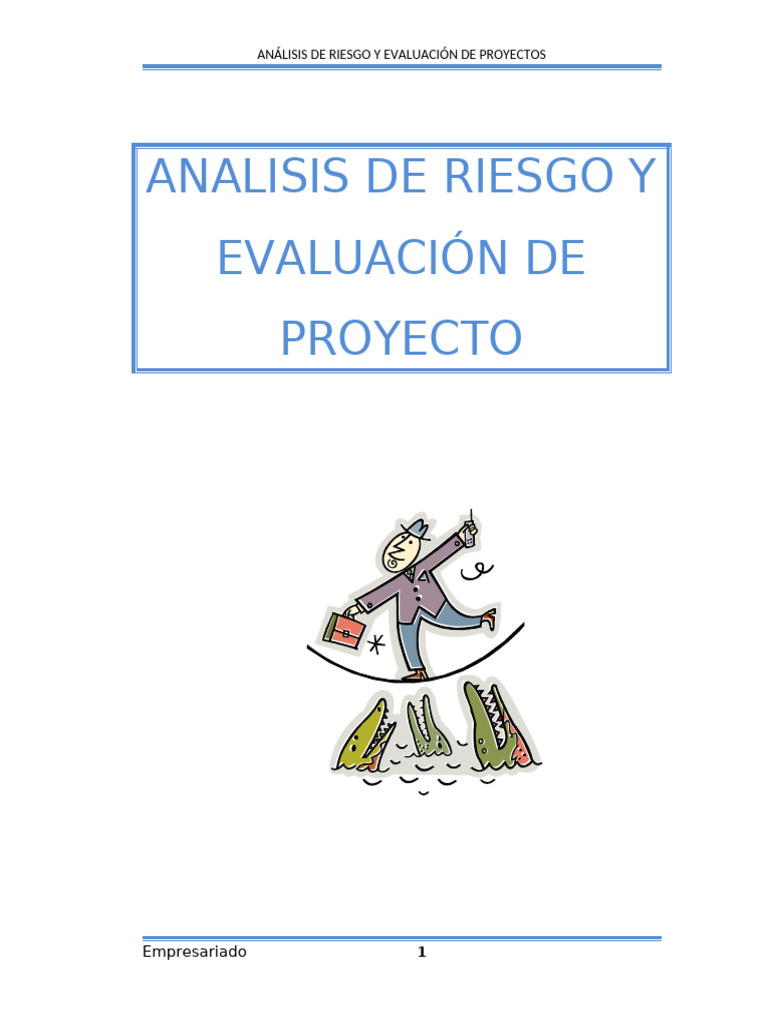 Empresariado - Analisis de Riesgo y Evaluación de Proyecto | PDF ...