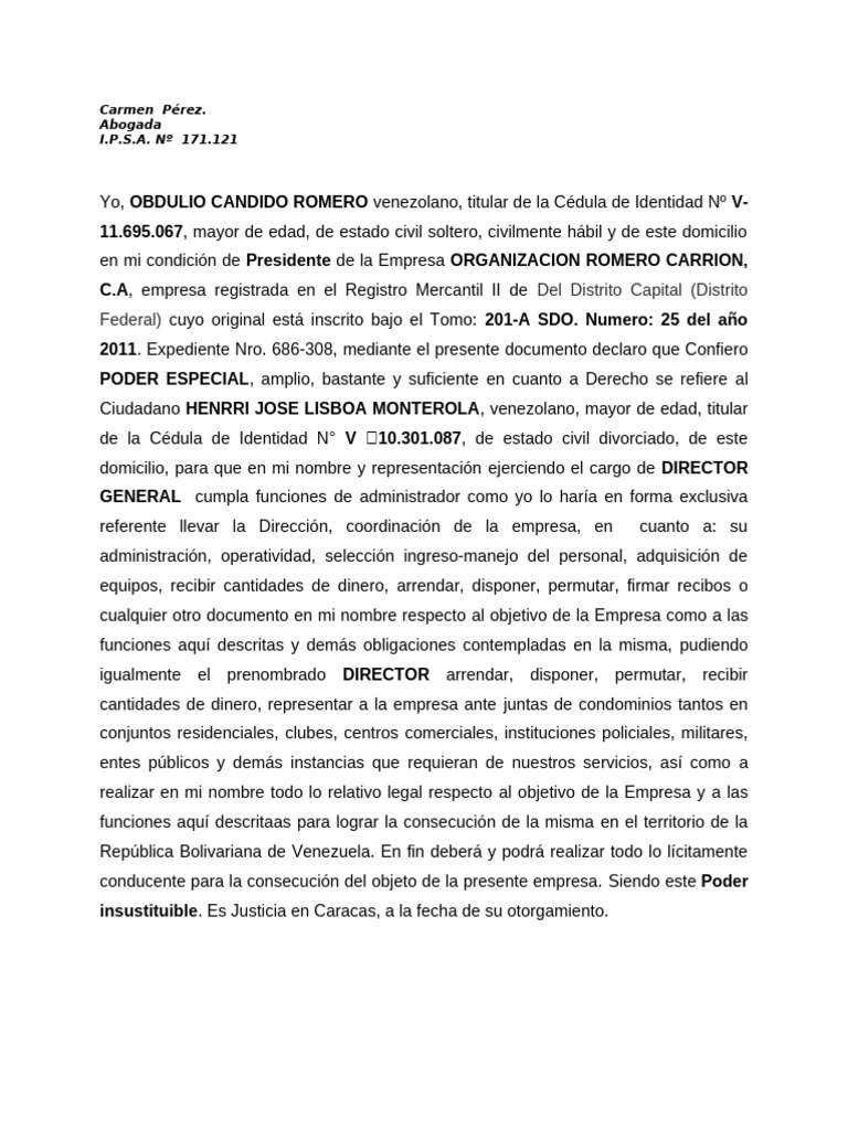 PODER OBDULIO - Chipamo | PDF