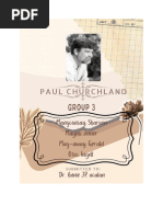Paul and Patricia Churchland | PDF | Mind | Philosophy Of Mind