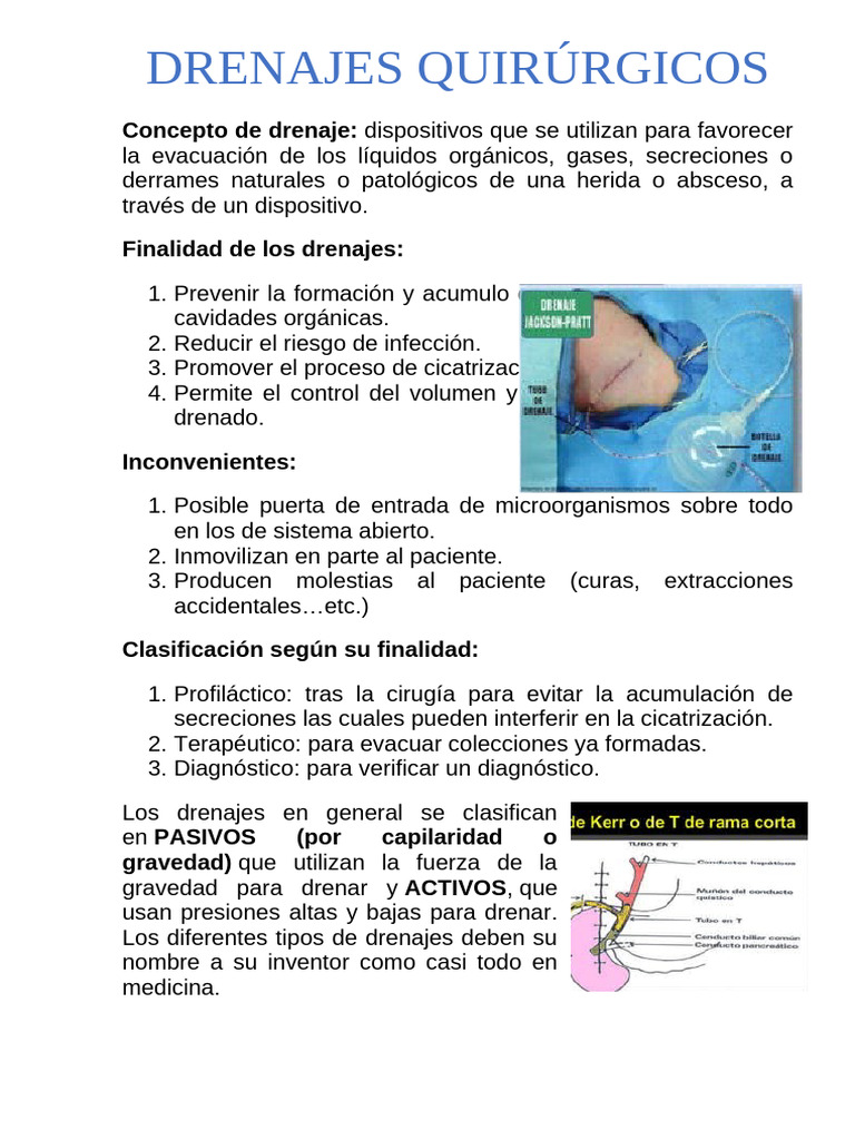 Drenajes Quirurgicos Esterilizacion Mangos de Bisturi 2 | PDF | Medicina | Enfermedades y trastornos