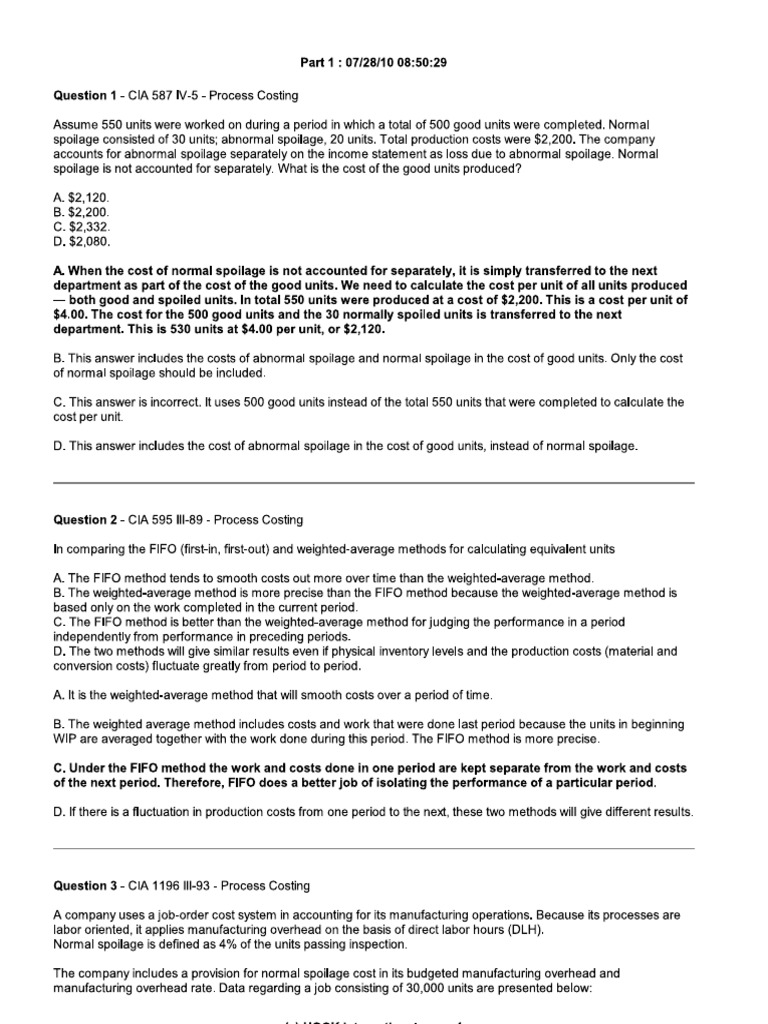 19 Process Costing | PDF