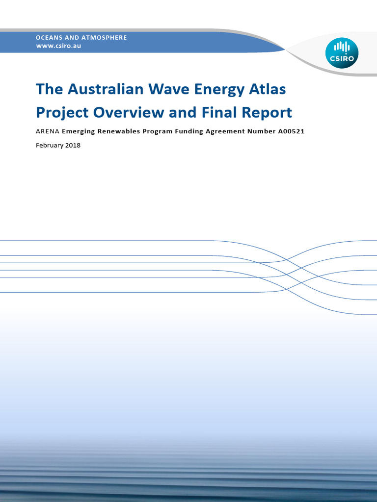 Wave Atlas Final Report | PDF | Energy Development | Infrastructure