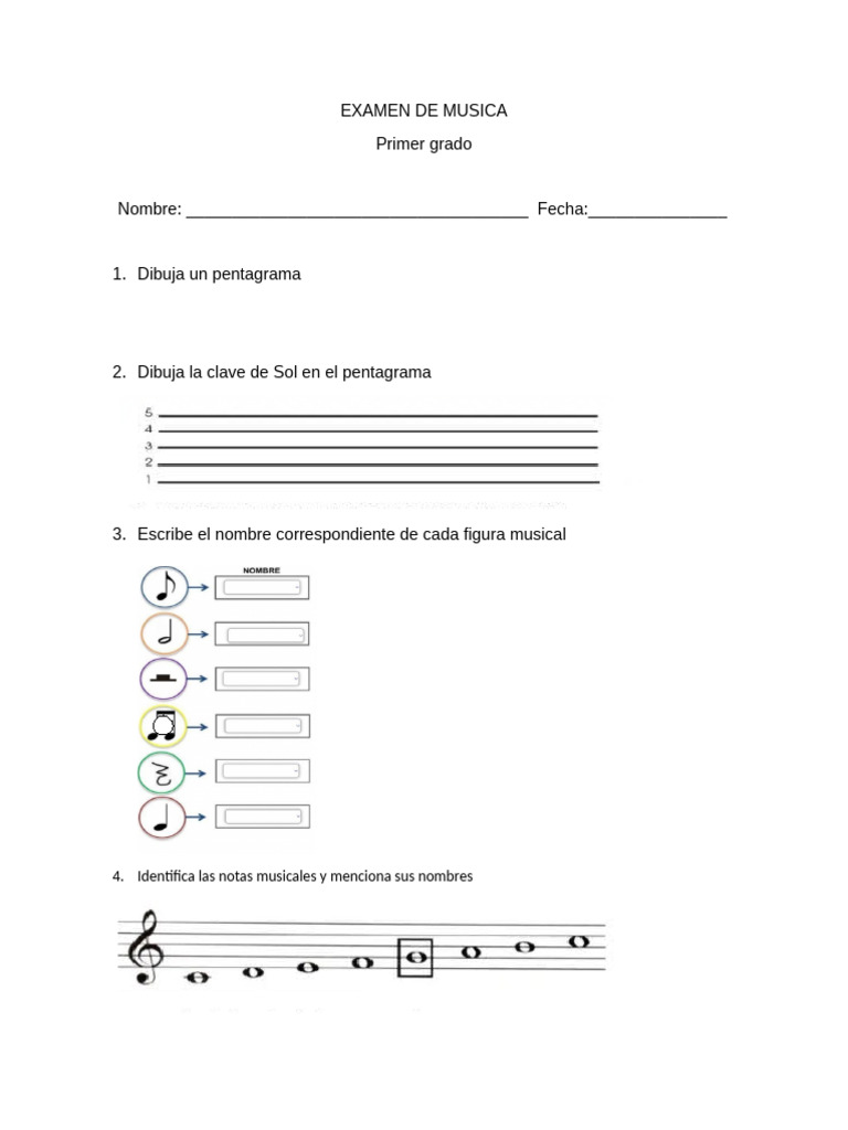 Examen de Musica | PDF