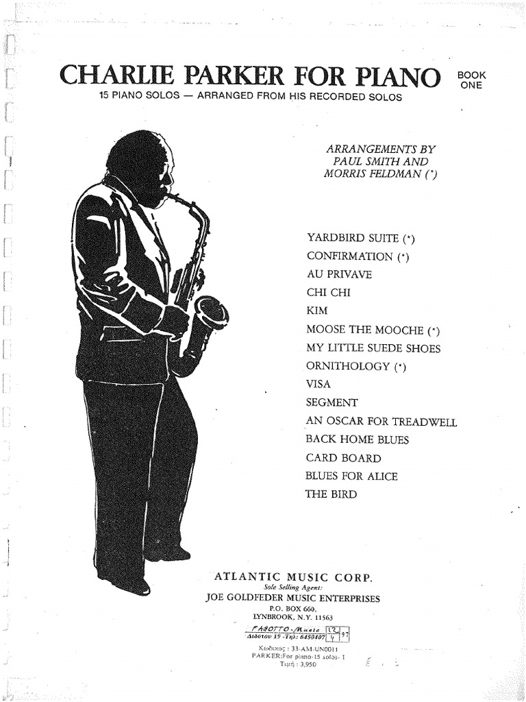 Charlie Parker For Piano Book 1 | PDF