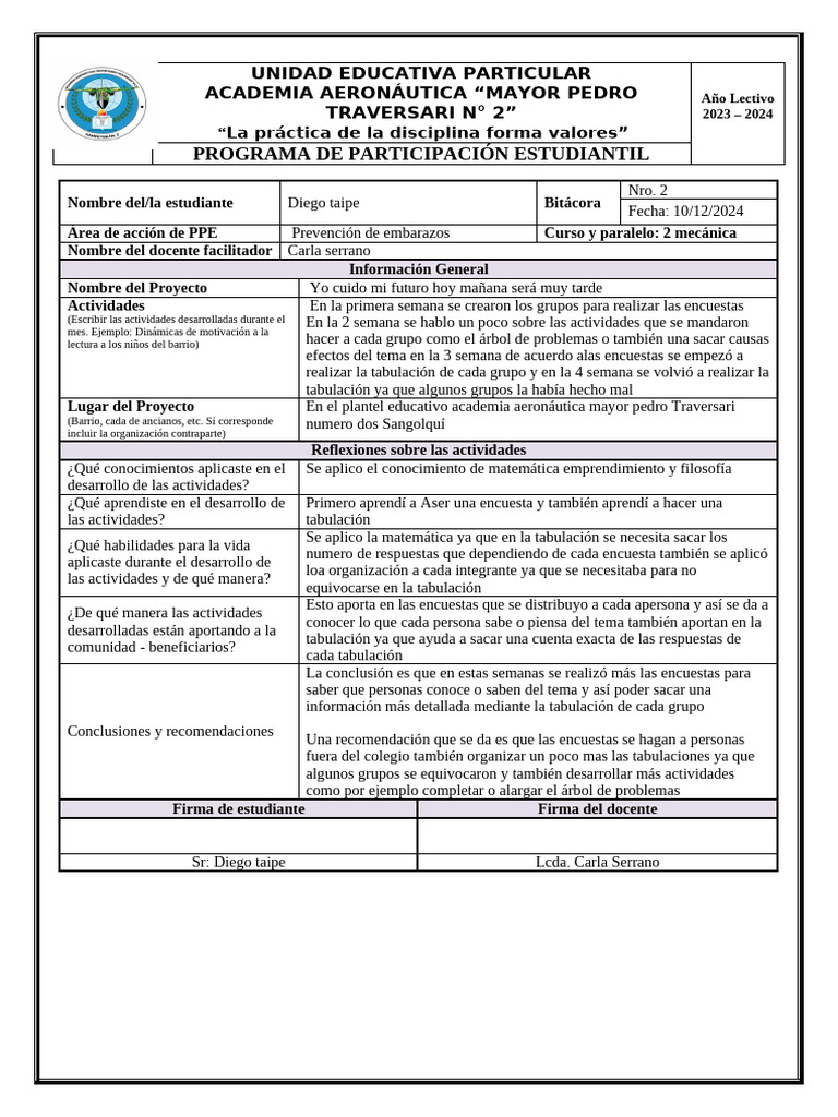 Bitacora 2 | PDF | Aprendizaje