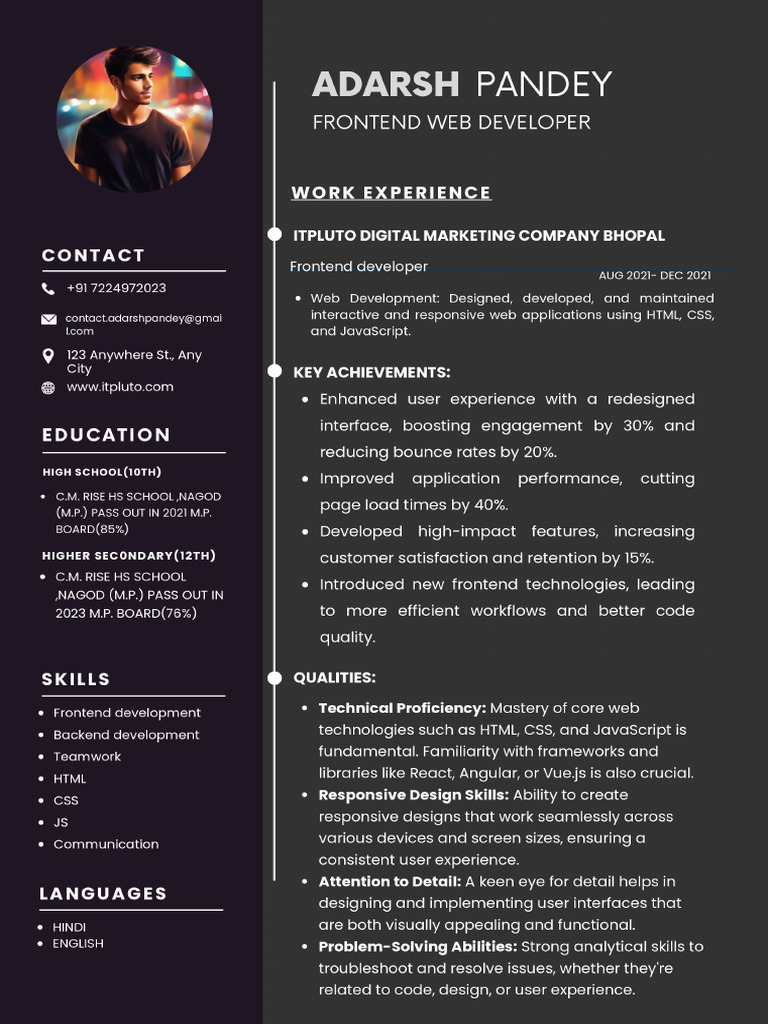 Blue Simple Professional CV Resume | PDF