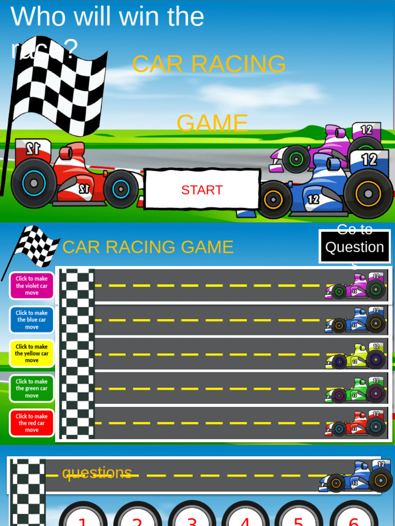 Car Racing Game Instructions | PDF