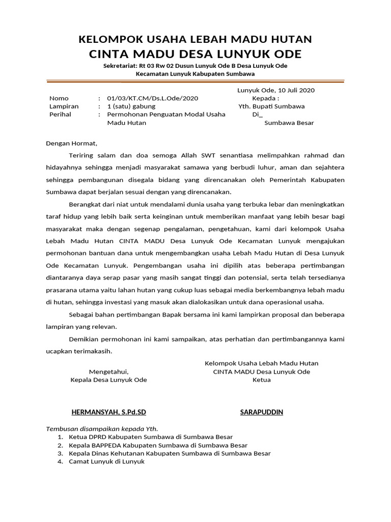 Proposal Lebah Madu | PDF