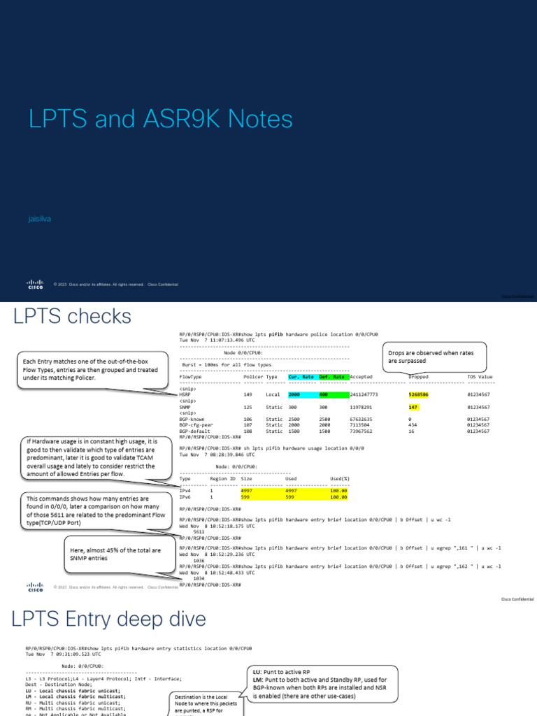 LPTS and ASR9K Configuration Insights | PDF | Port (Computer Networking ...