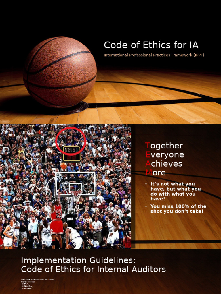 Internal Auditors Code of Ethics Guide | PDF | Internal Audit | Audit