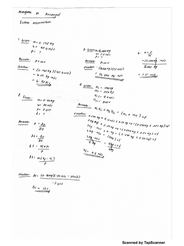 Linear Momentum | PDF