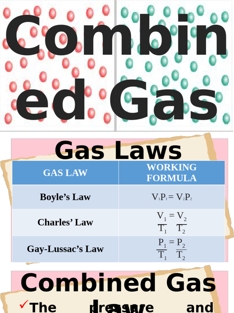 Combined Gas Law Problems | PDF