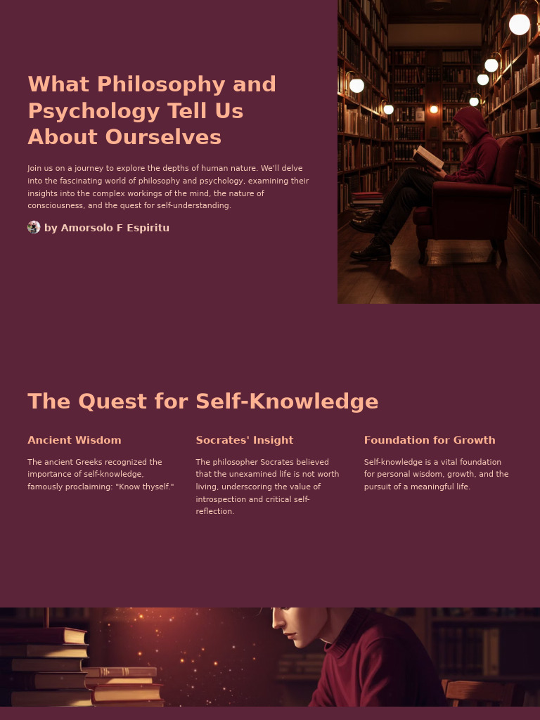 What-Philosophy-and-Psychology-Tell-Us-About-Ourselves | PDF ...