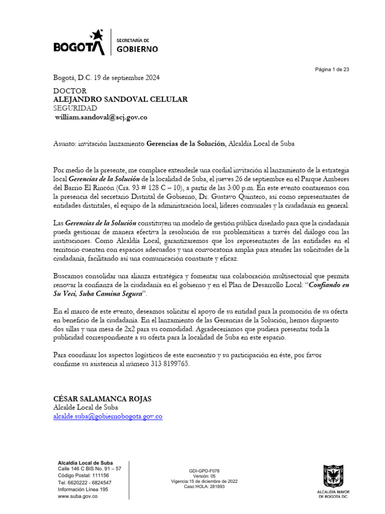 ALEJANDRO SANDOVAL CELULAR | PDF