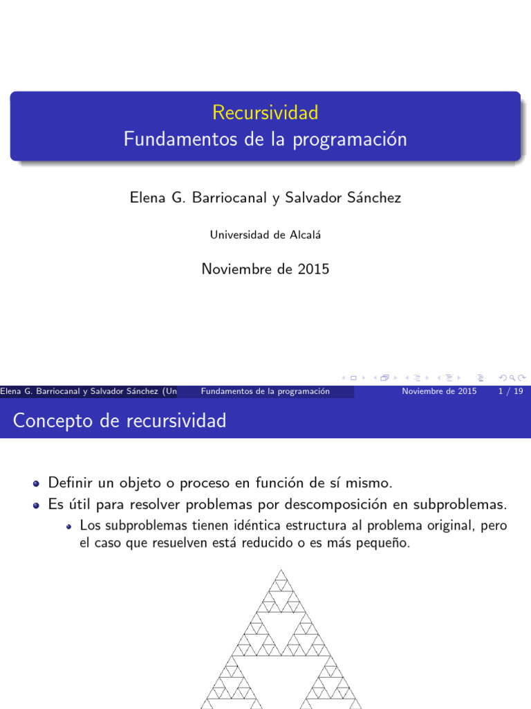 u5_recursividad | PDF | Programación de computadoras | Recursividad