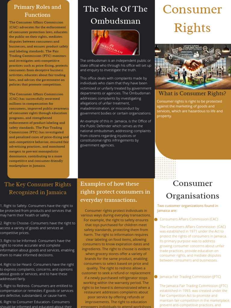 Understanding Consumer Rights in Jamaica | PDF | Consumer Protection ...