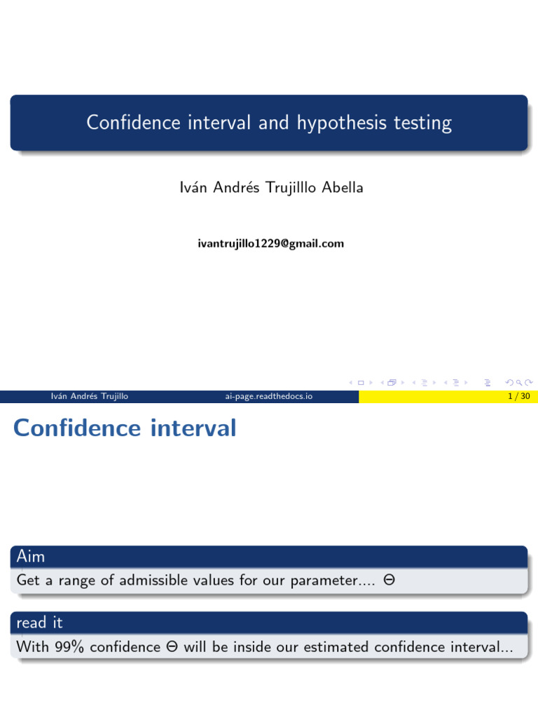 CI (1) | PDF | Confidence Interval | Inference