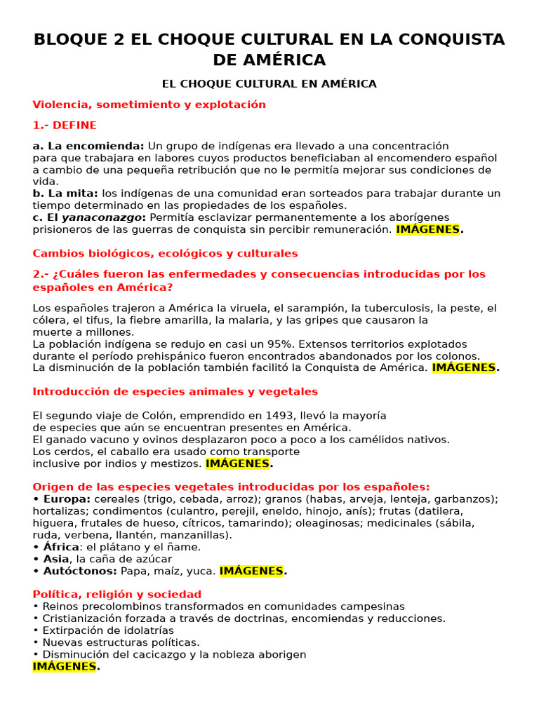 Choque Cultural en la Conquista de Tenochtitlan | PDF