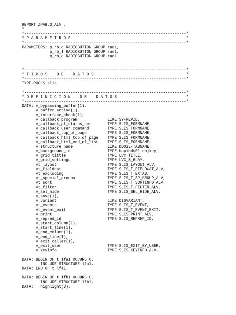 ALV Ejemplo Explicado | PDF