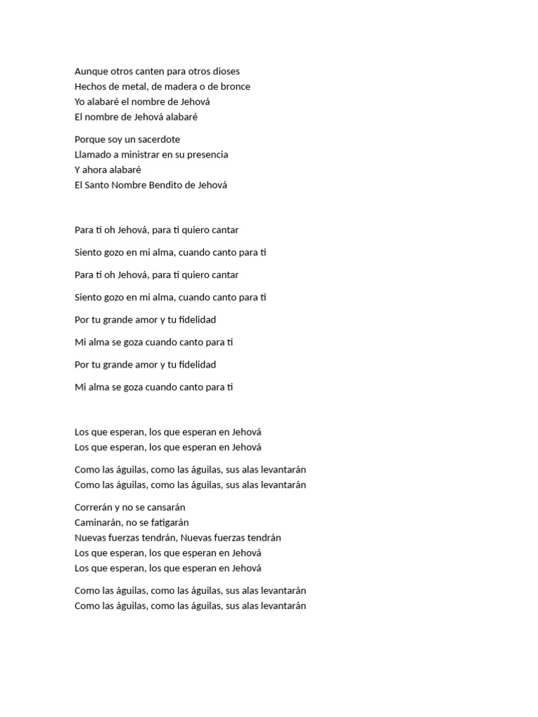Aunque otros canten para otros dioses | PDF